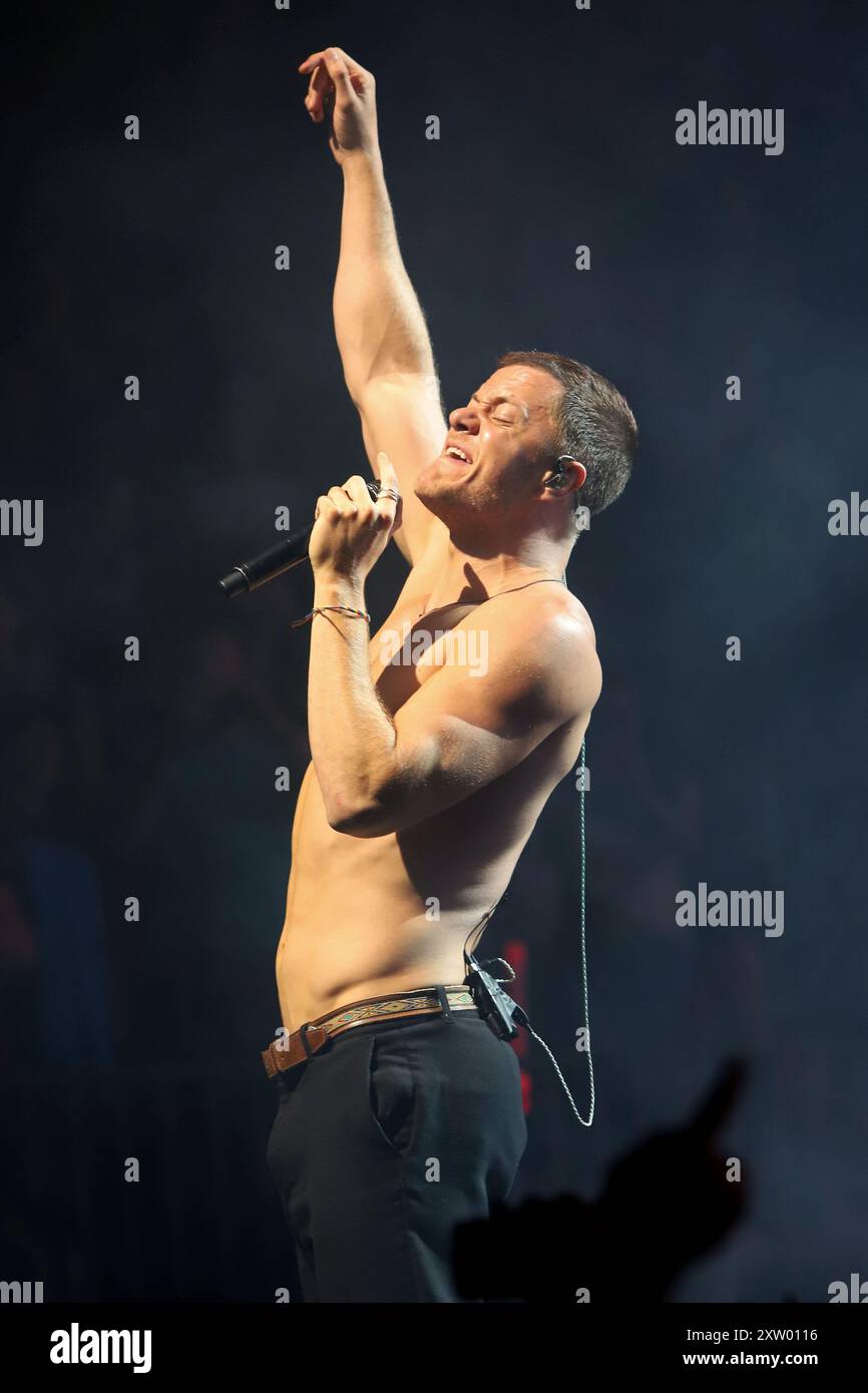 Dan Reynolds of Imagine Dragons performs in concert at Madison Square ...