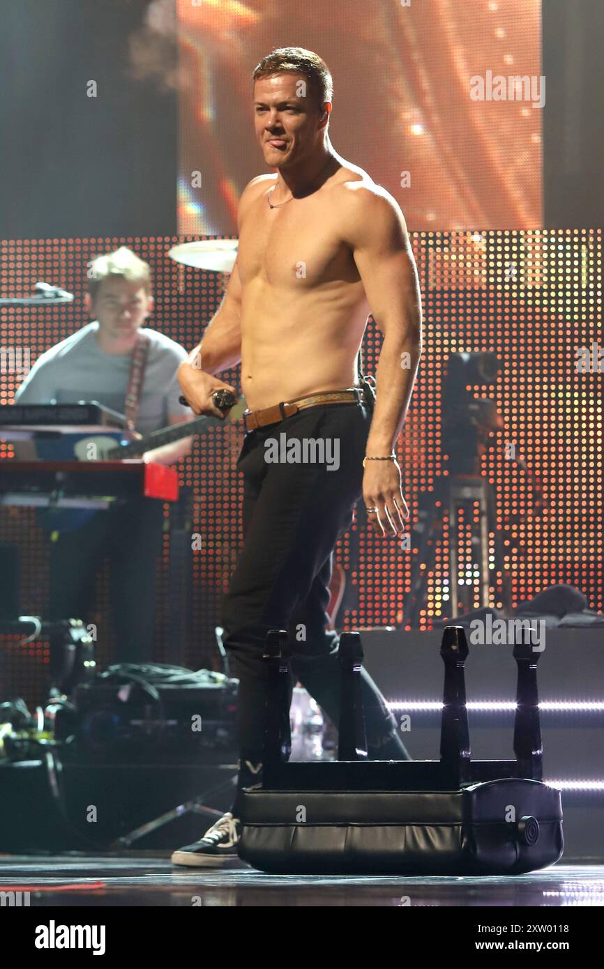 Dan Reynolds of Imagine Dragons performs in concert at Madison Square ...