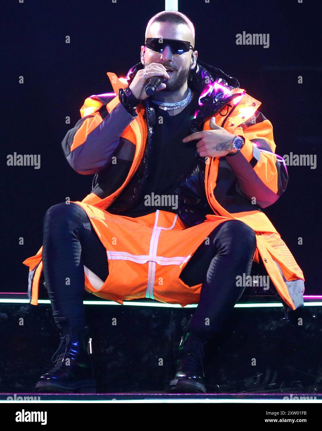 Maluma performs in concert at Madison Square Garden in New York Stock ...