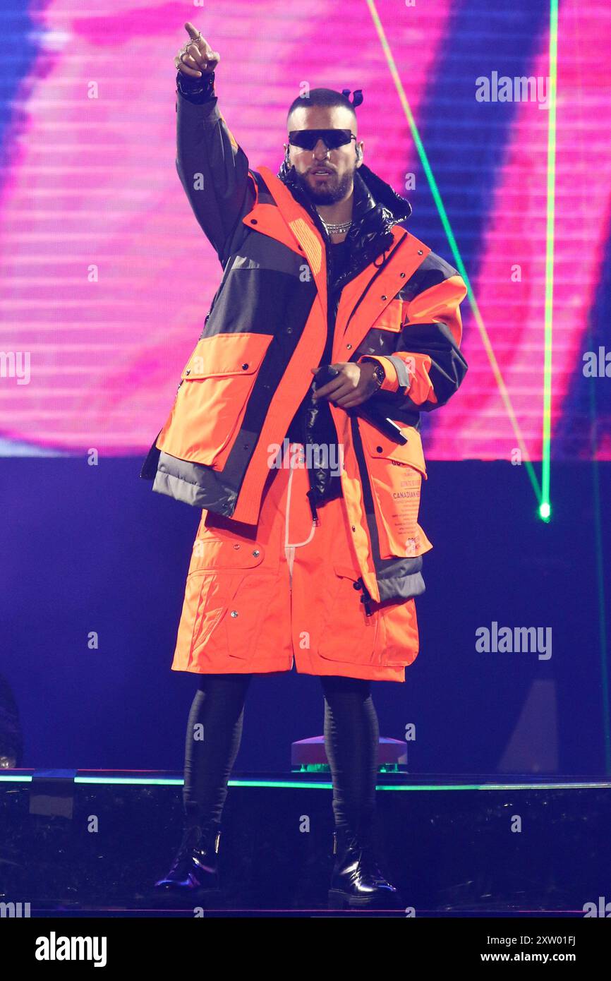 Maluma performs in concert at Madison Square Garden in New York Stock ...