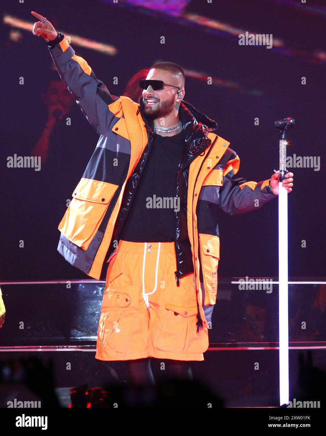 Maluma performs in concert at Madison Square Garden in New York Stock ...