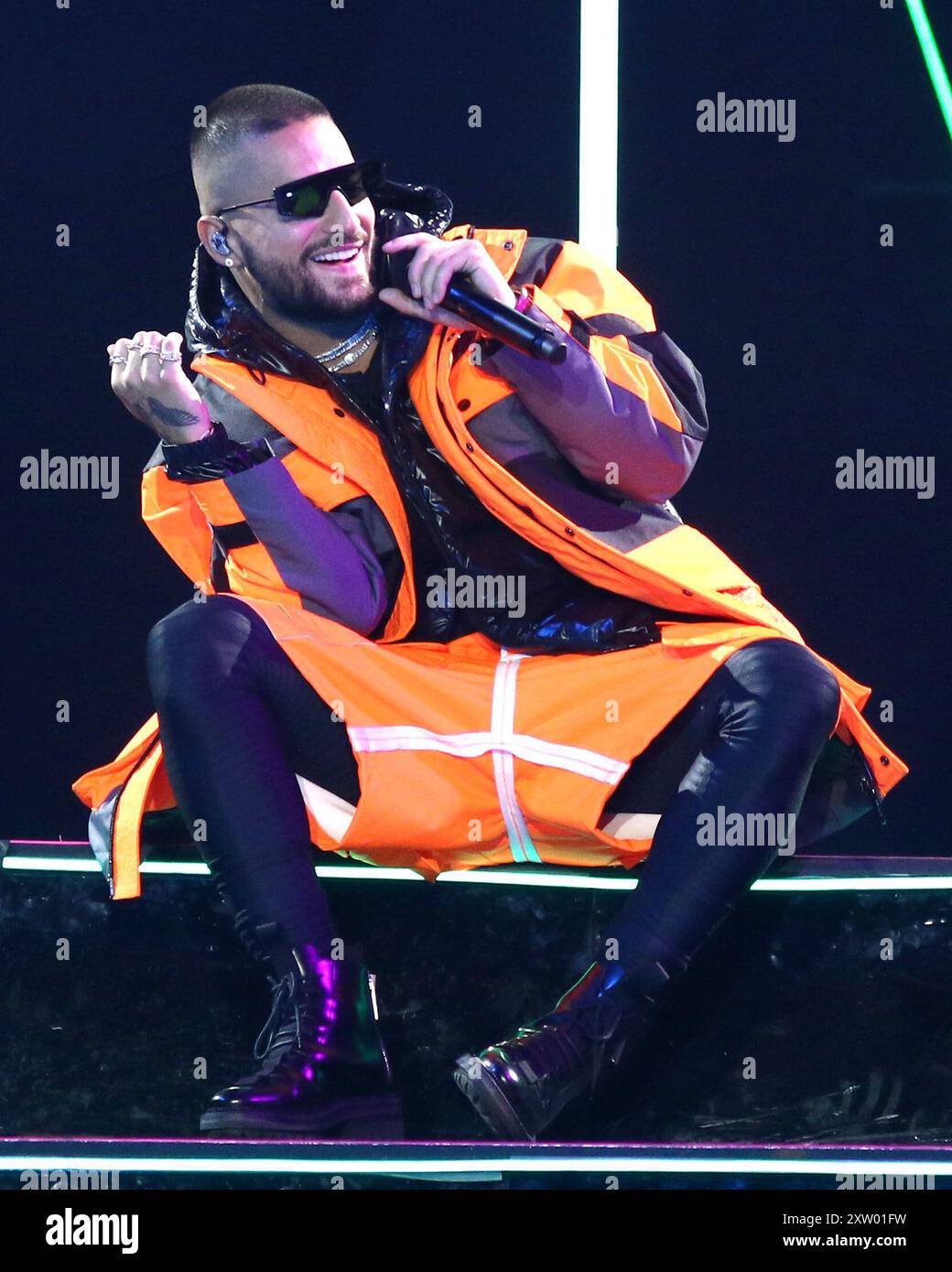 Maluma performs in concert at Madison Square Garden in New York Stock ...