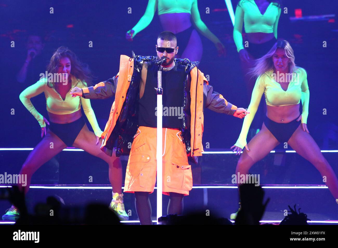 Maluma performs in concert at Madison Square Garden in New York Stock ...