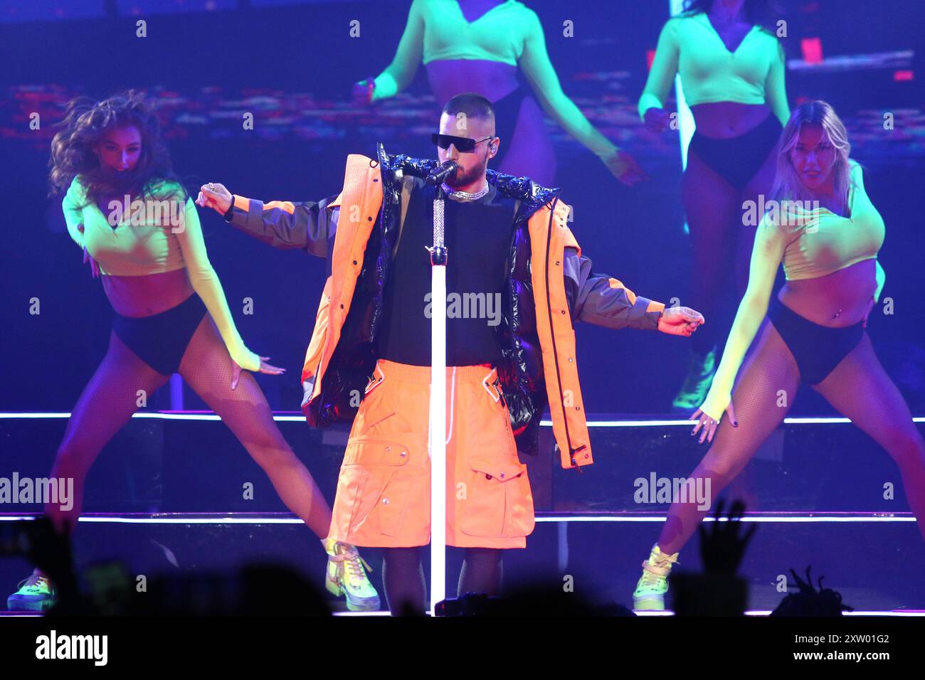 Maluma performs in concert at Madison Square Garden in New York Stock ...