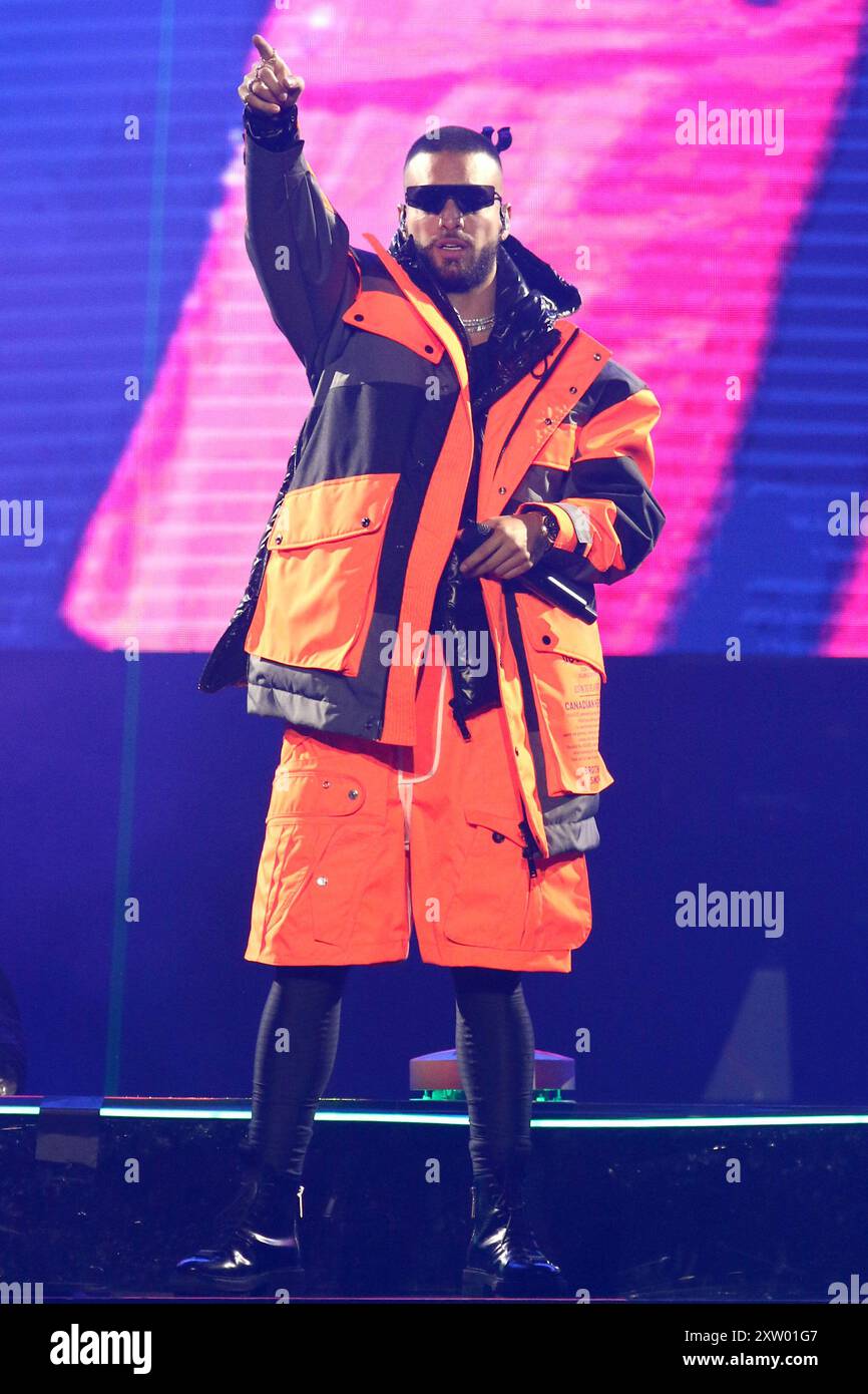 Maluma performs in concert at Madison Square Garden in New York Stock ...
