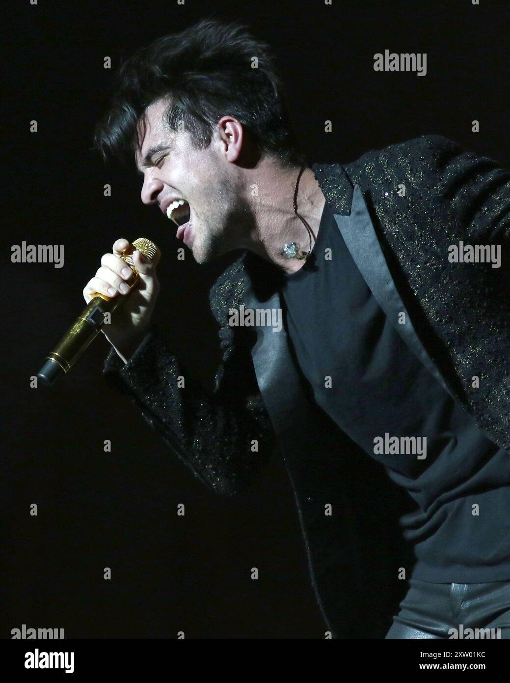 Brendon Urie of Panic! At The Disco performs in concert at Madison ...
