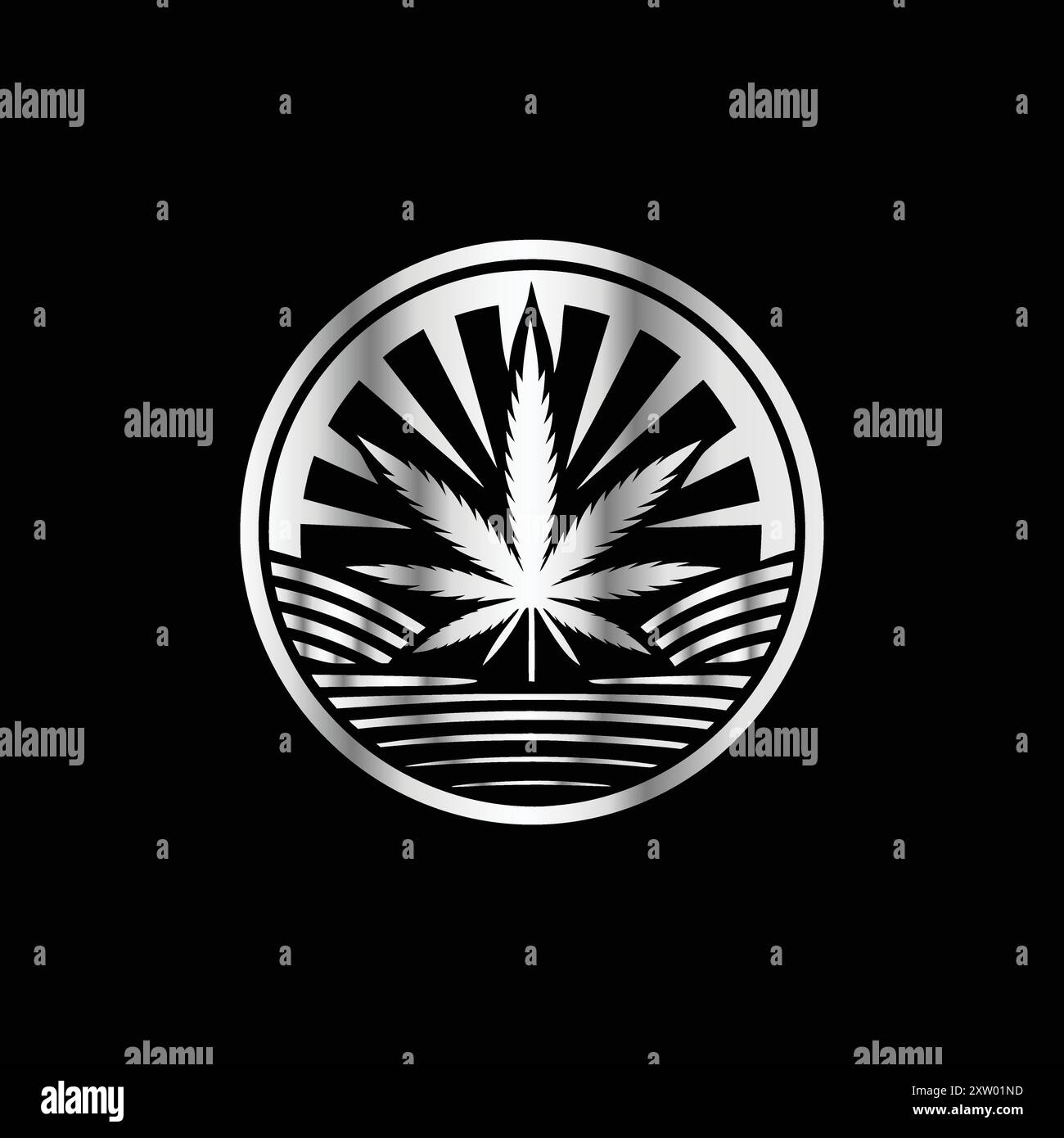 Cannabis farm logo vector icon template. Hemp field logo Stock Vector ...