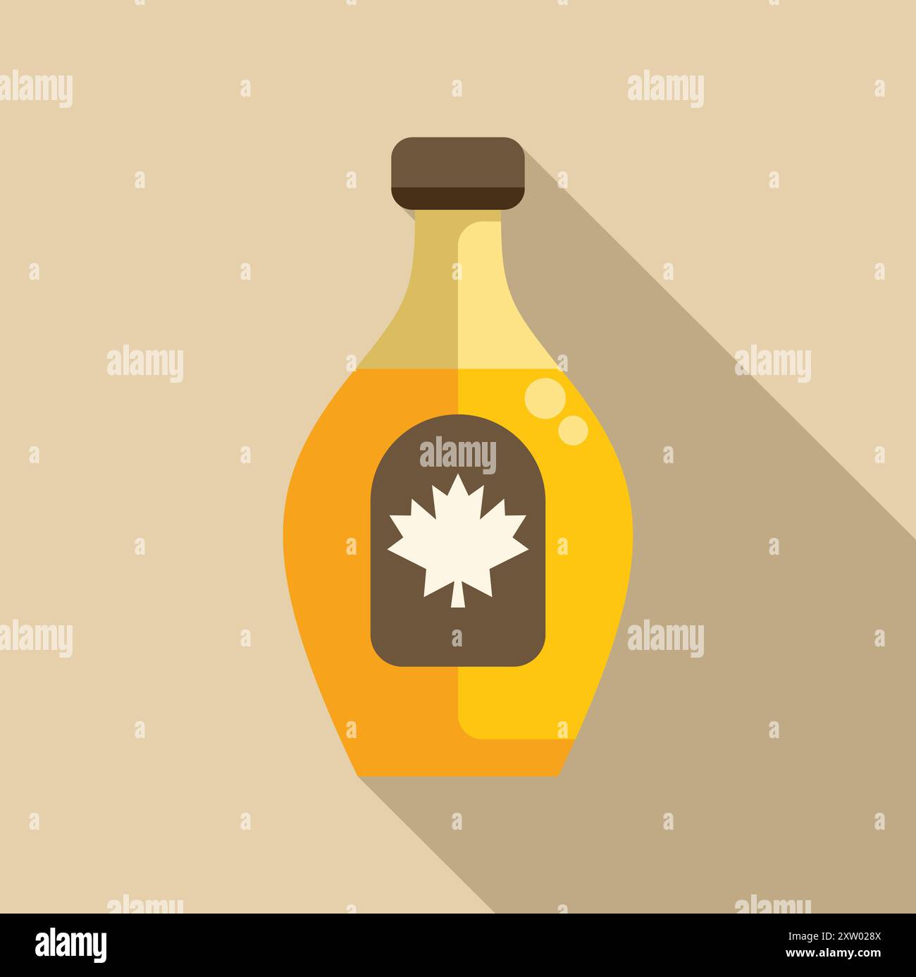 Glass bottle containing maple syrup, a sweet treat perfect for ...