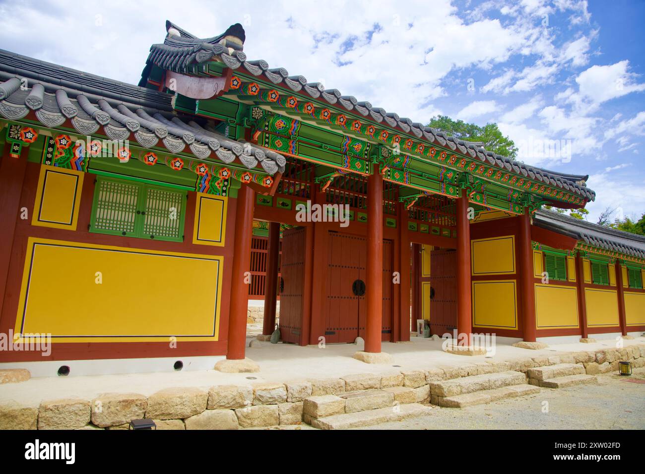 Samcheok, South Korea - July 29, 2024: A vibrant traditional Korean ...