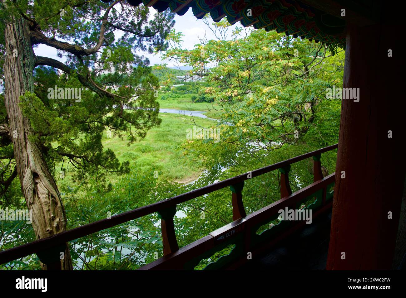 Jukseoru, pavilion, Samcheok, Korea, korean, Oship Stream, nature ...