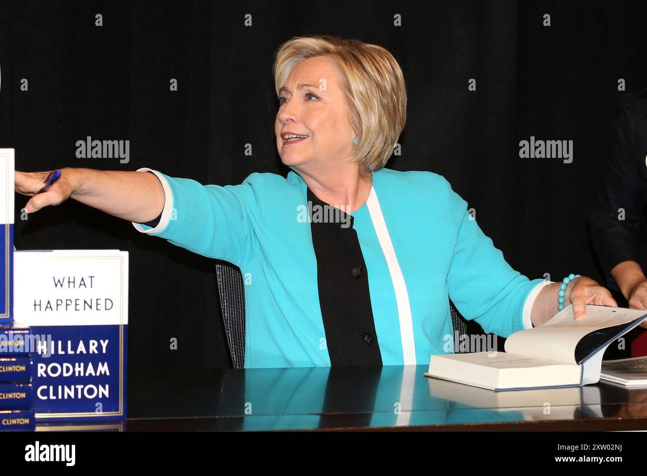 Hillary Clinton signs copies of her new book "What Happened" at Barnes ...