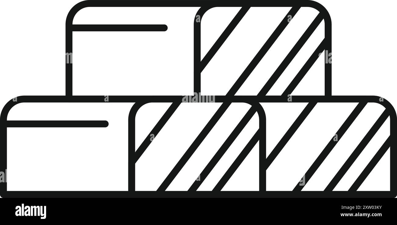 Line drawing of an empty winners podium symbolizing victory and ...