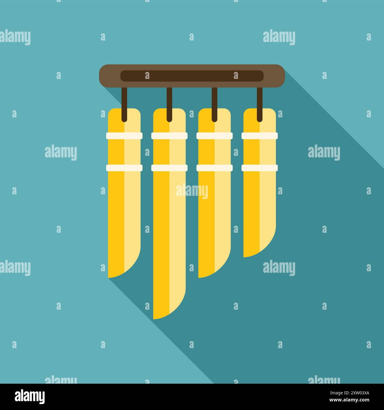 Bamboo wind chimes are a type of percussion instrument constructed from ...