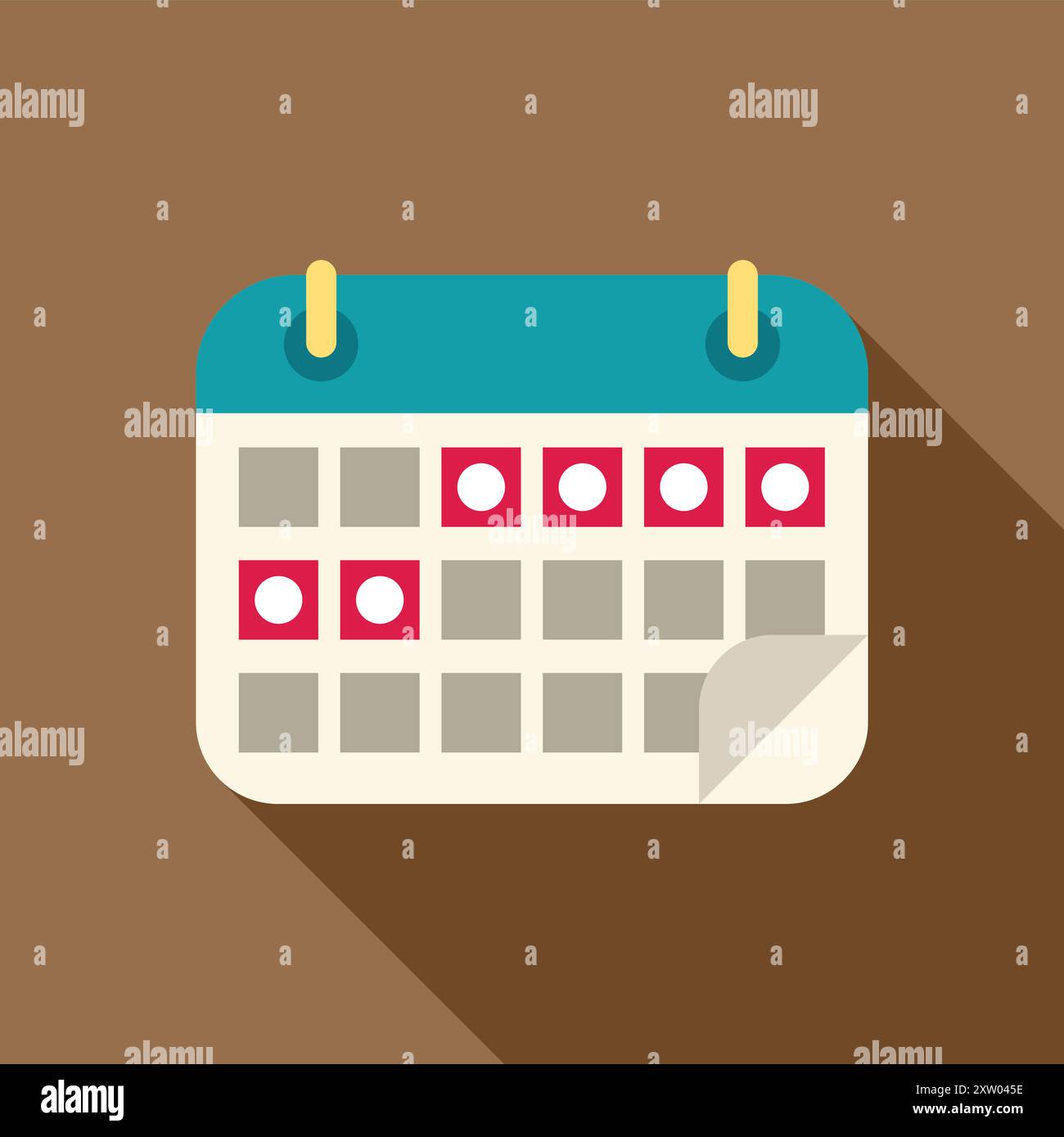 Calendar is showing the current week with some days highlighted, great ...