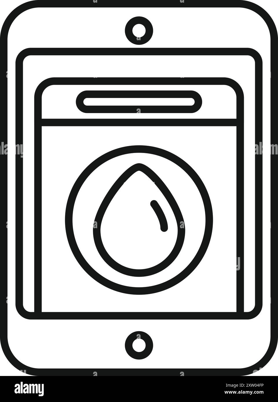 This icon represents a smart water leak detection system, perfect for ...