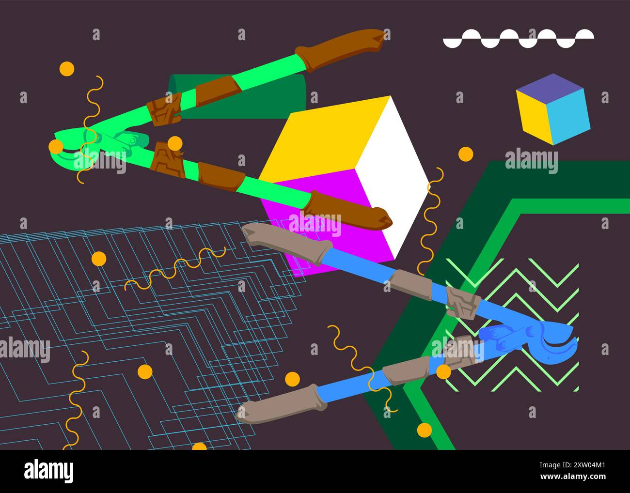 Heavy Duty Large Cable Cutter, old cutter for wire or steel bars ...