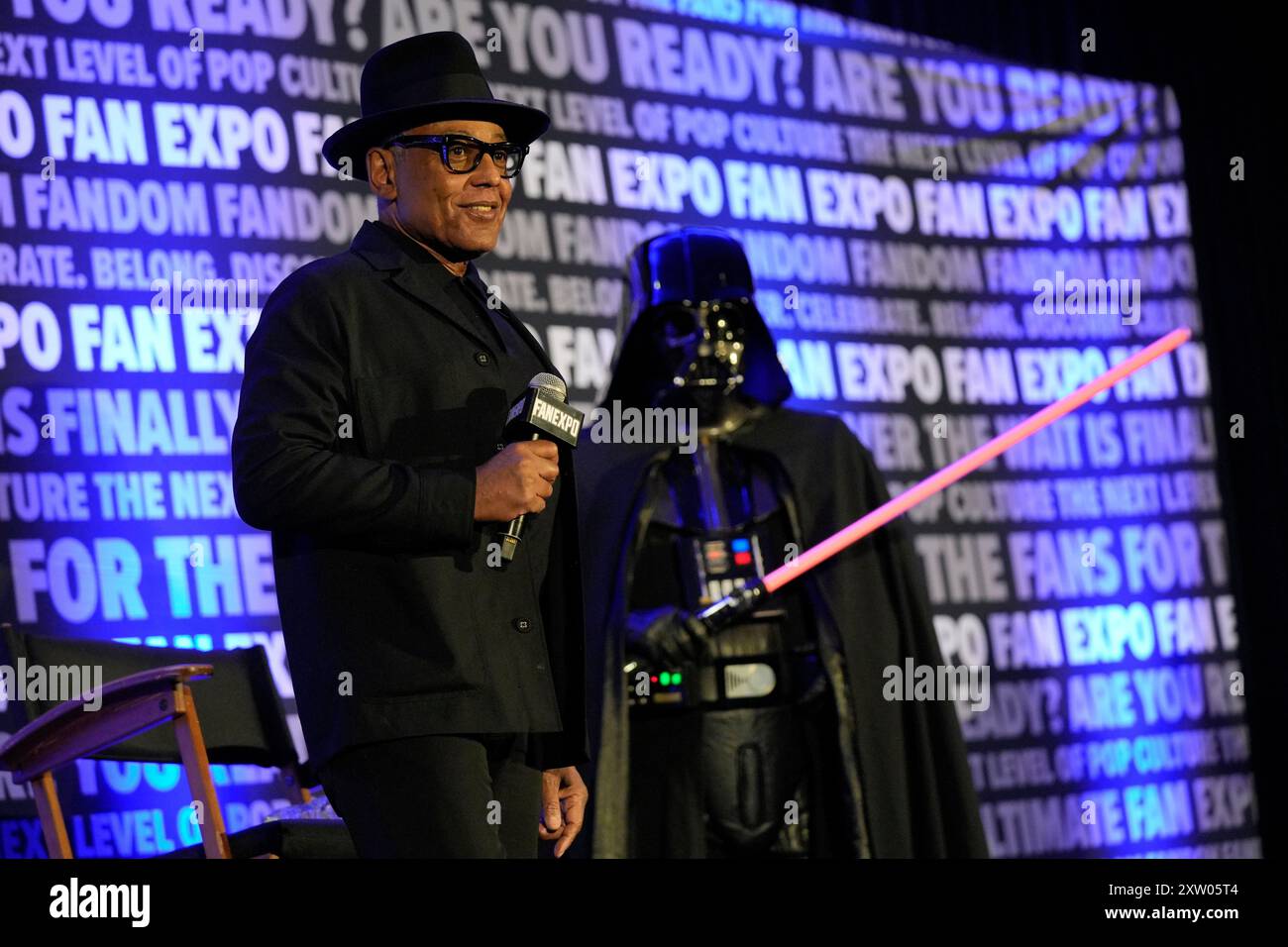 Giancarlo Esposito is seen at the Comic-Con Fan Expo at the Donald E ...