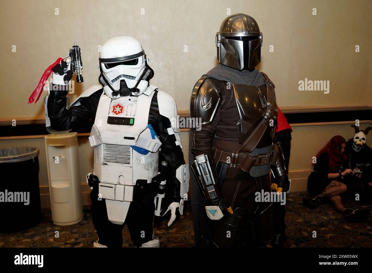 Cosplayers attend the Comic-Con Fan Expo at the Donald E. Stephens ...