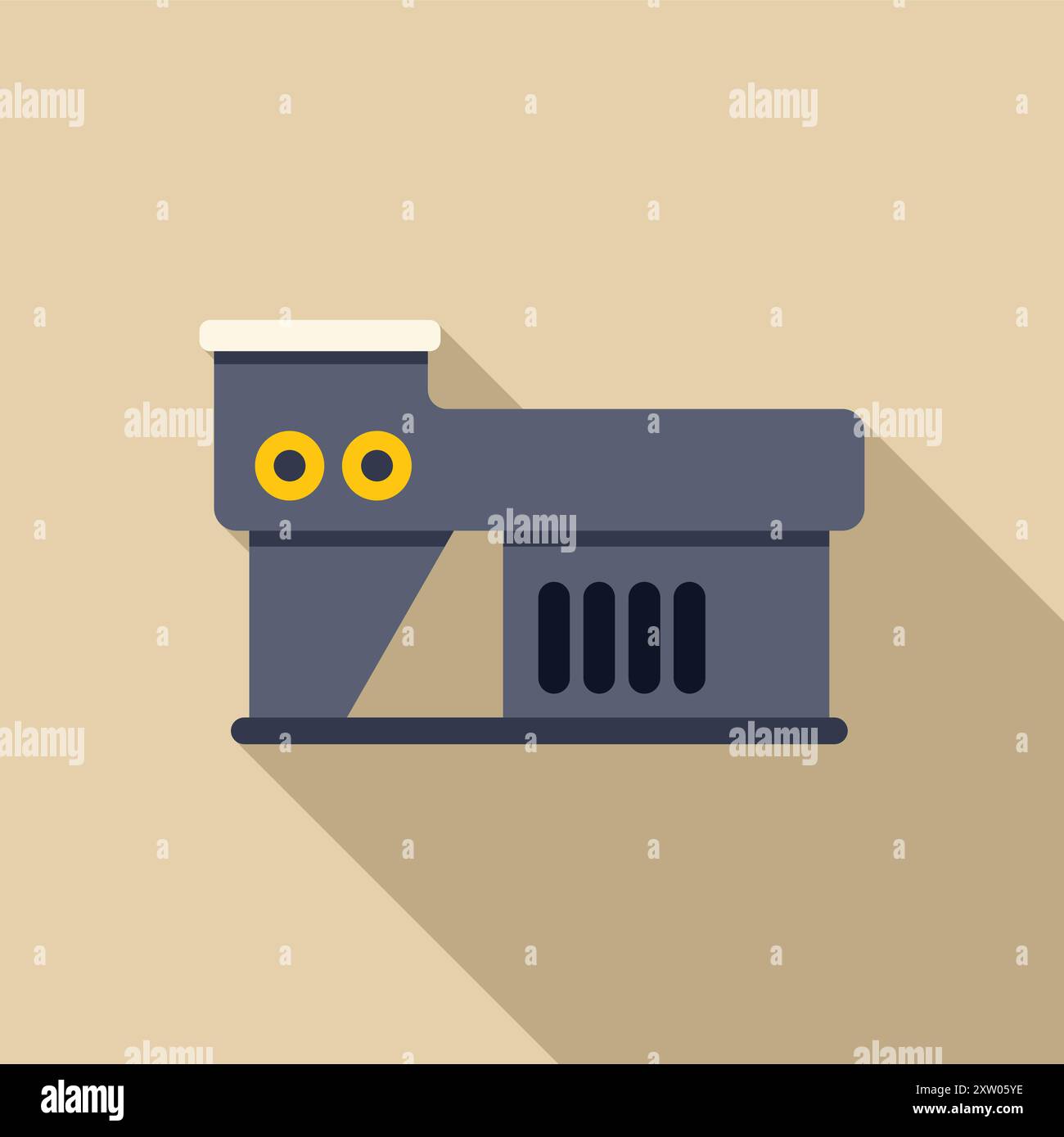 Oil platform standing on water surface, industrial facilities for ...