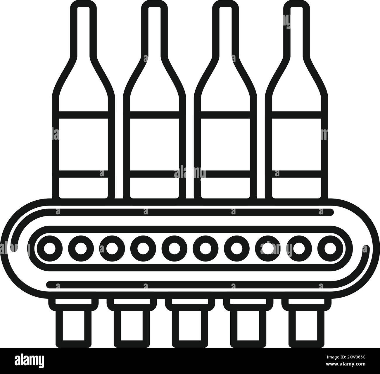 Mass production line industry Black and White Stock Photos & Images - Alamy