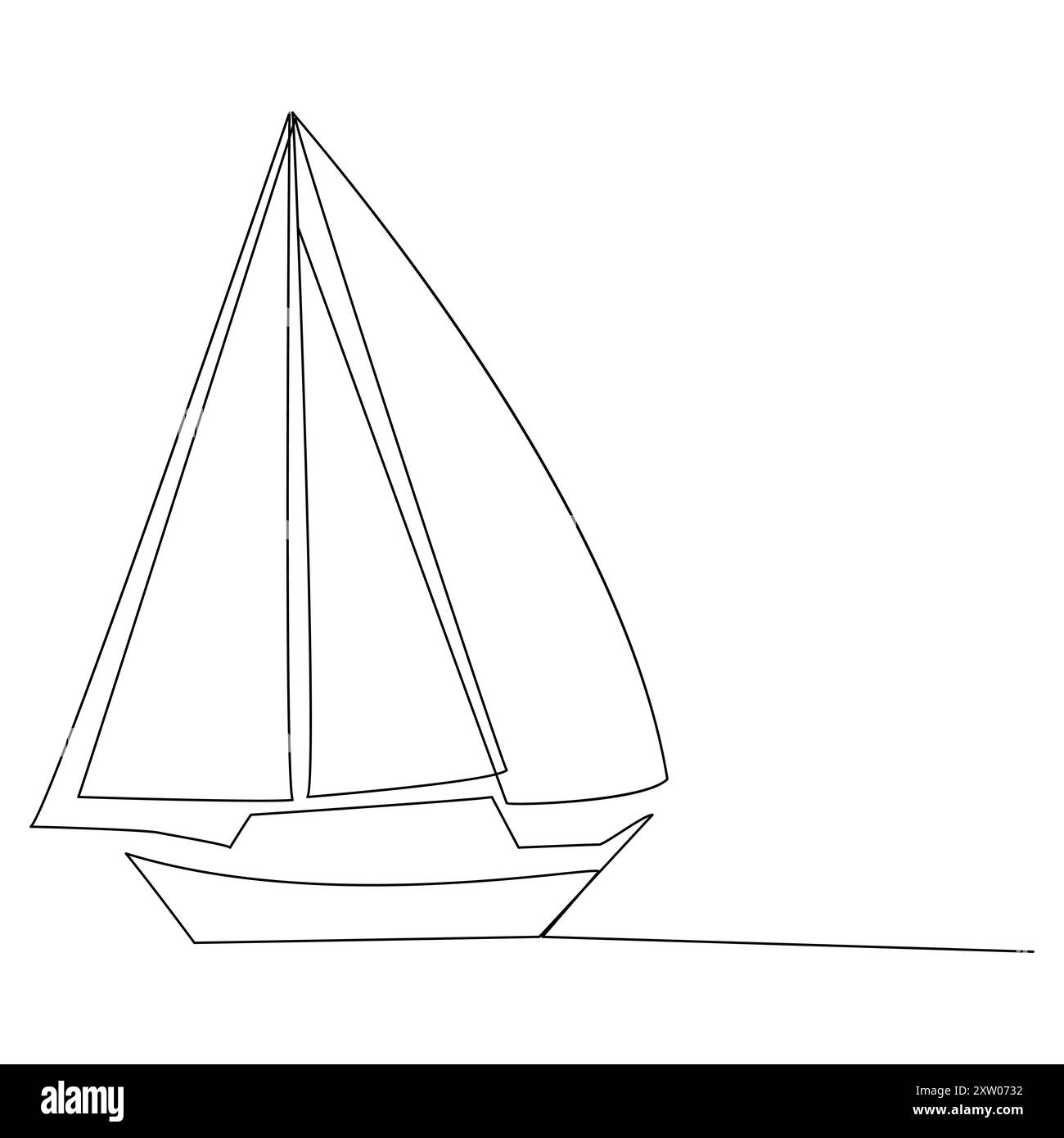 Continuous single line art drawing one line illustration art on ...