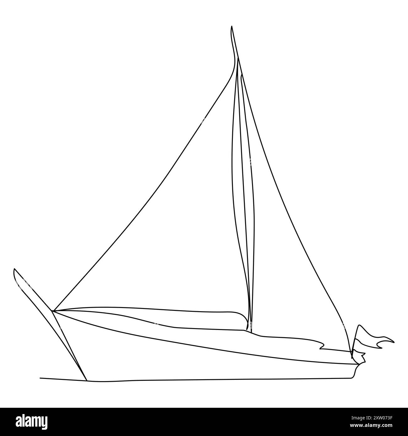 Continuous single line art drawing one line illustration art on ...