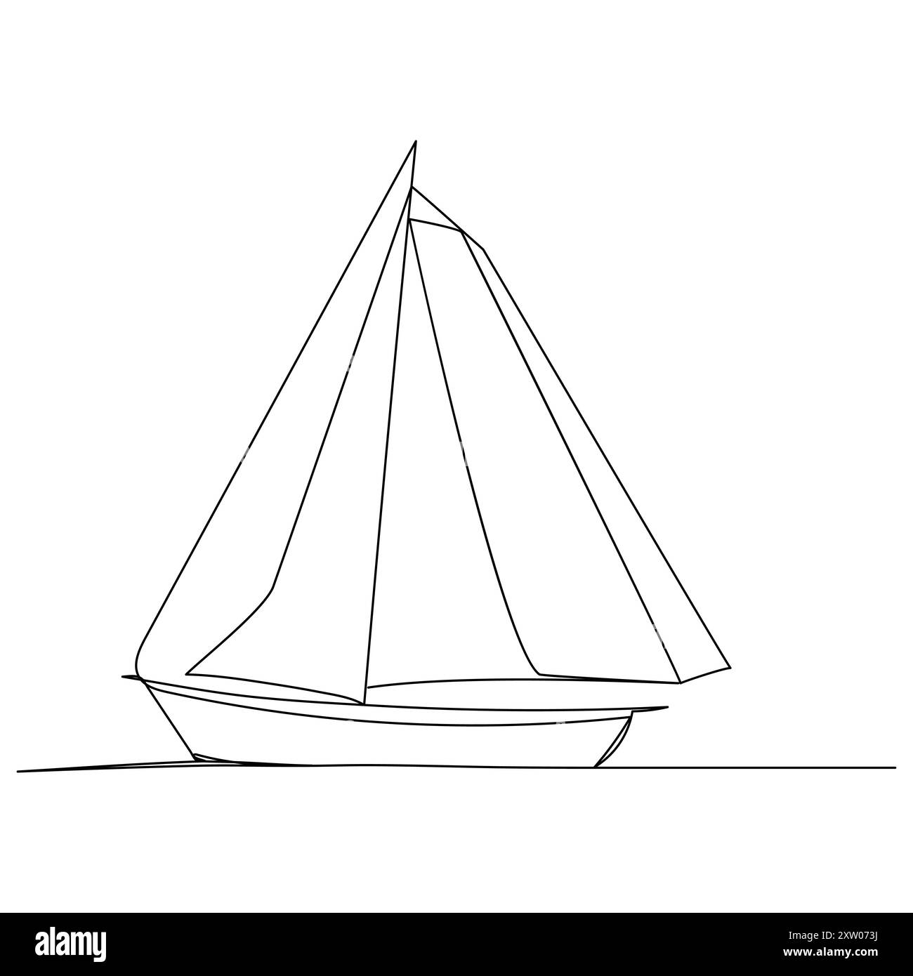 Continuous single line art drawing one line illustration art on ...