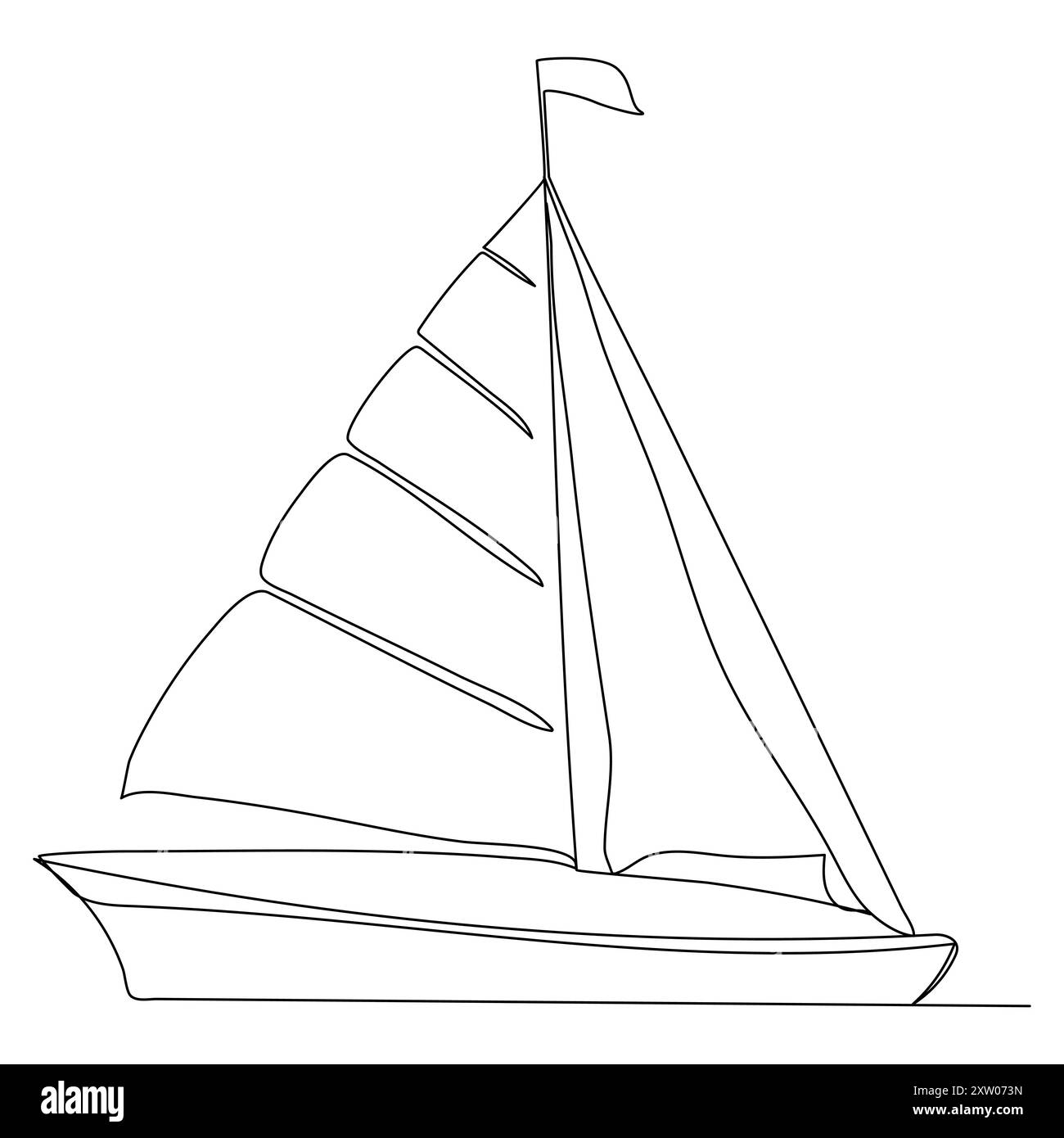 Continuous single line art drawing one line illustration art on ...