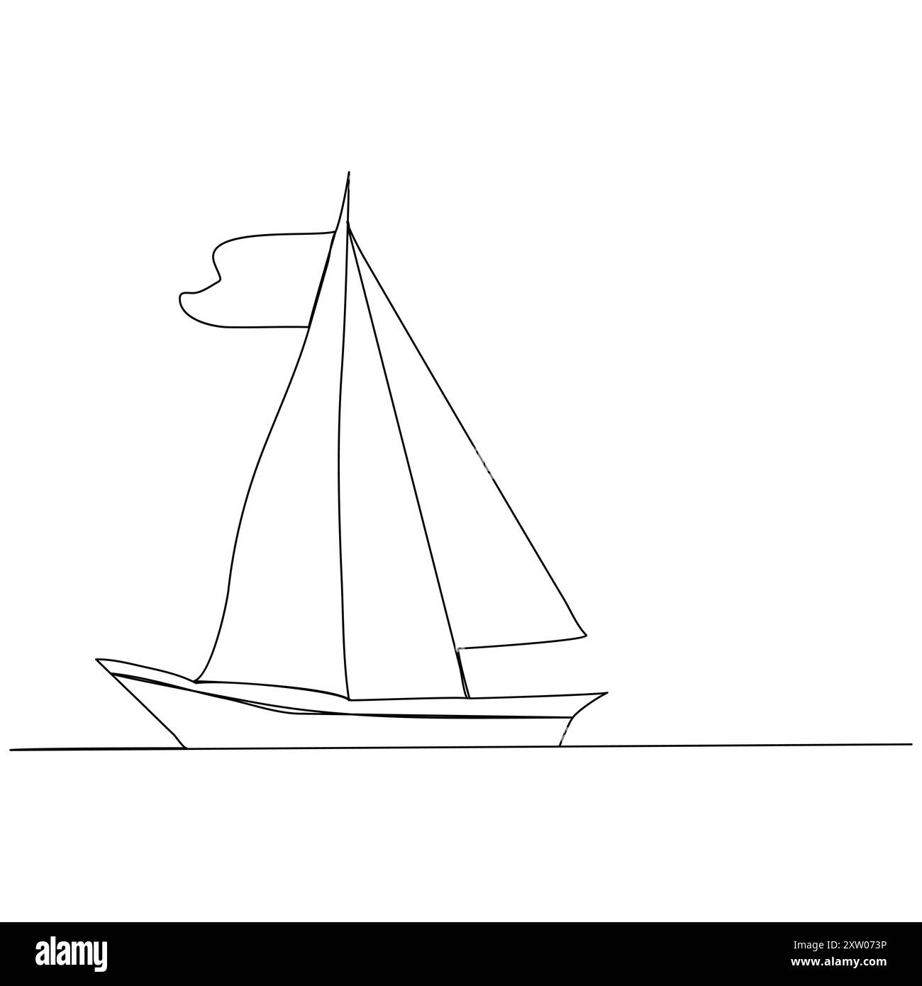 Continuous single line art drawing one line illustration art on ...