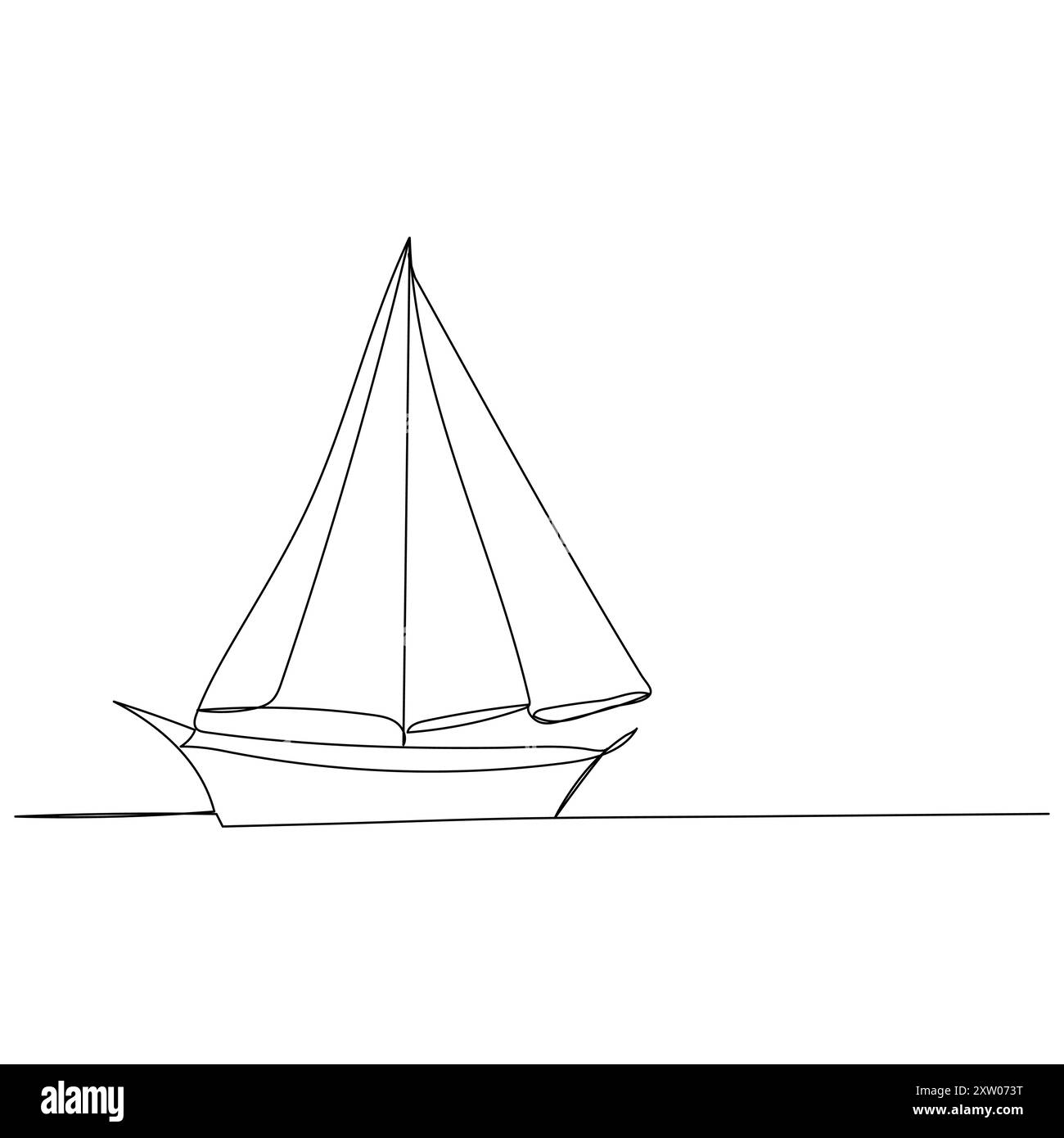 Continuous single line art drawing one line illustration art on ...