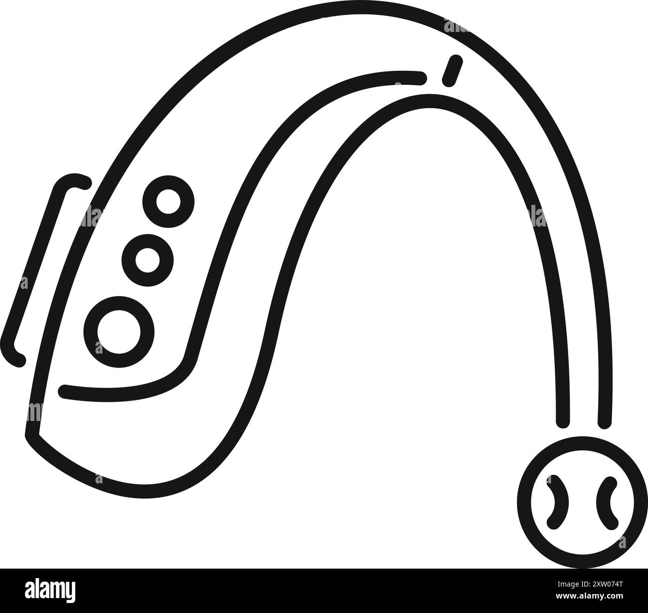 Modern hearing aid is enhancing hearing and improving communication for ...