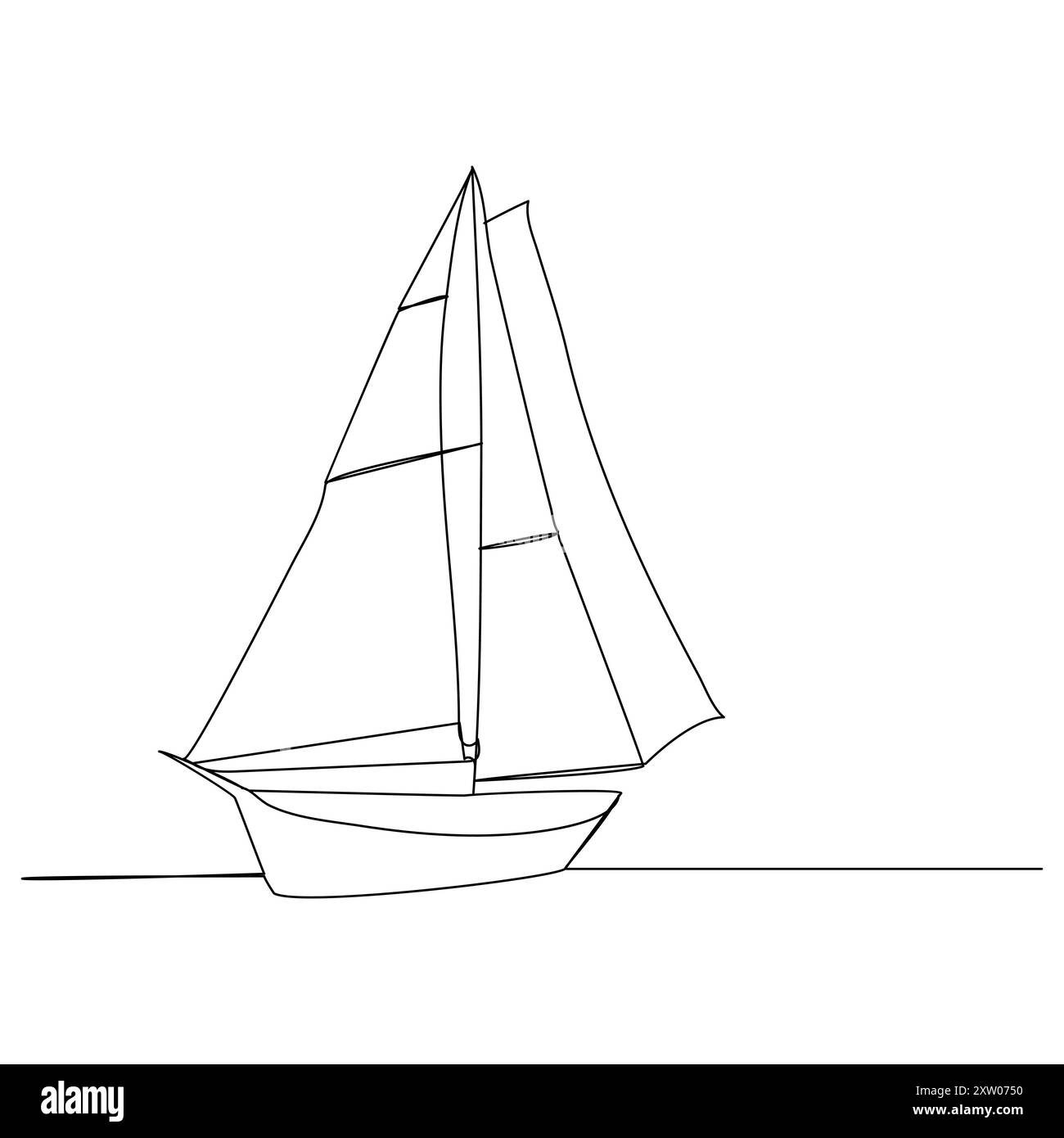 Continuous single line art drawing one line illustration art on ...