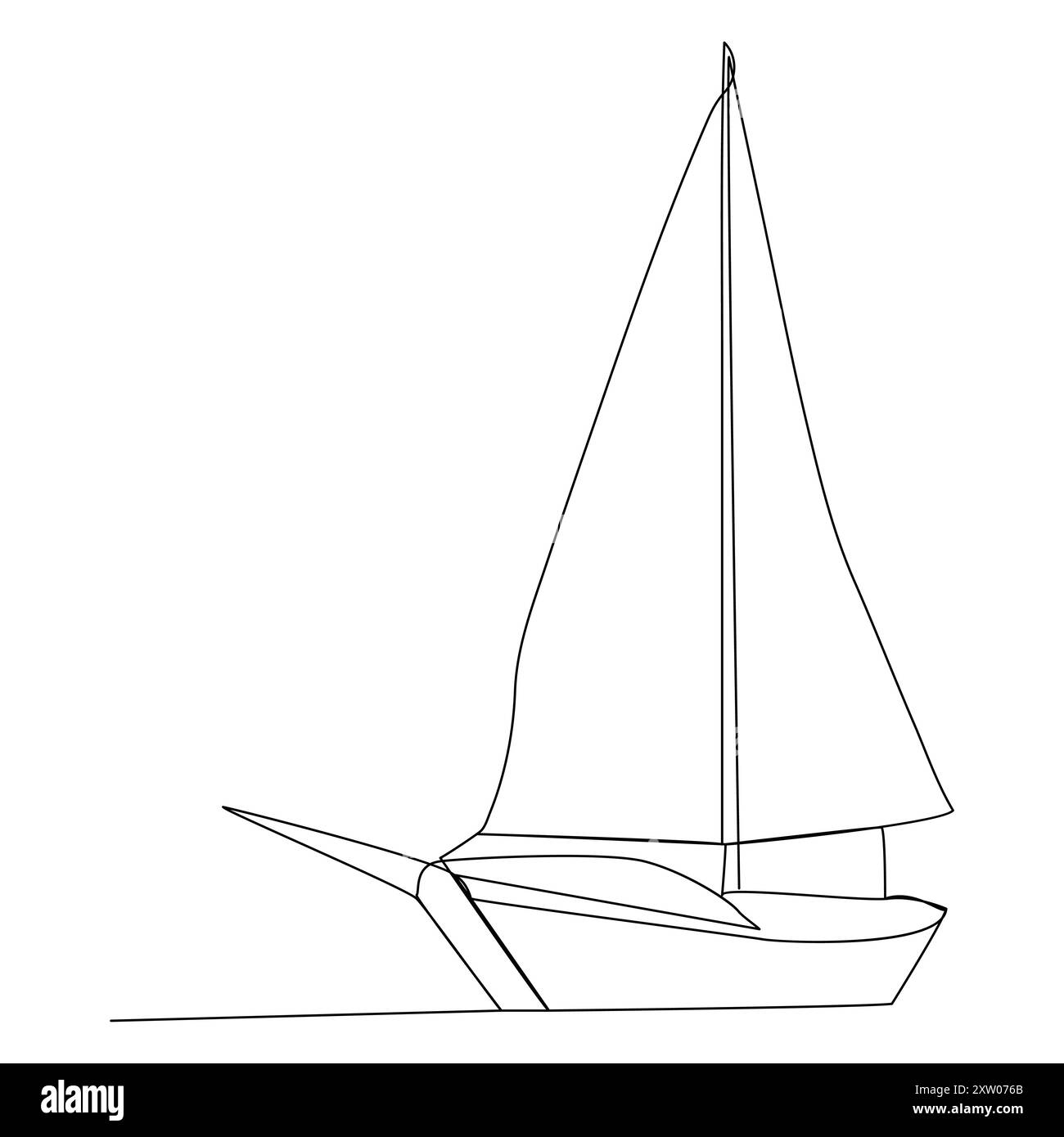 Continuous single line art drawing one line illustration art on ...