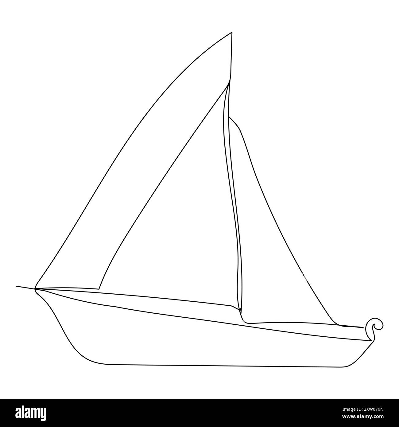 Continuous single line art drawing one line illustration art on ...