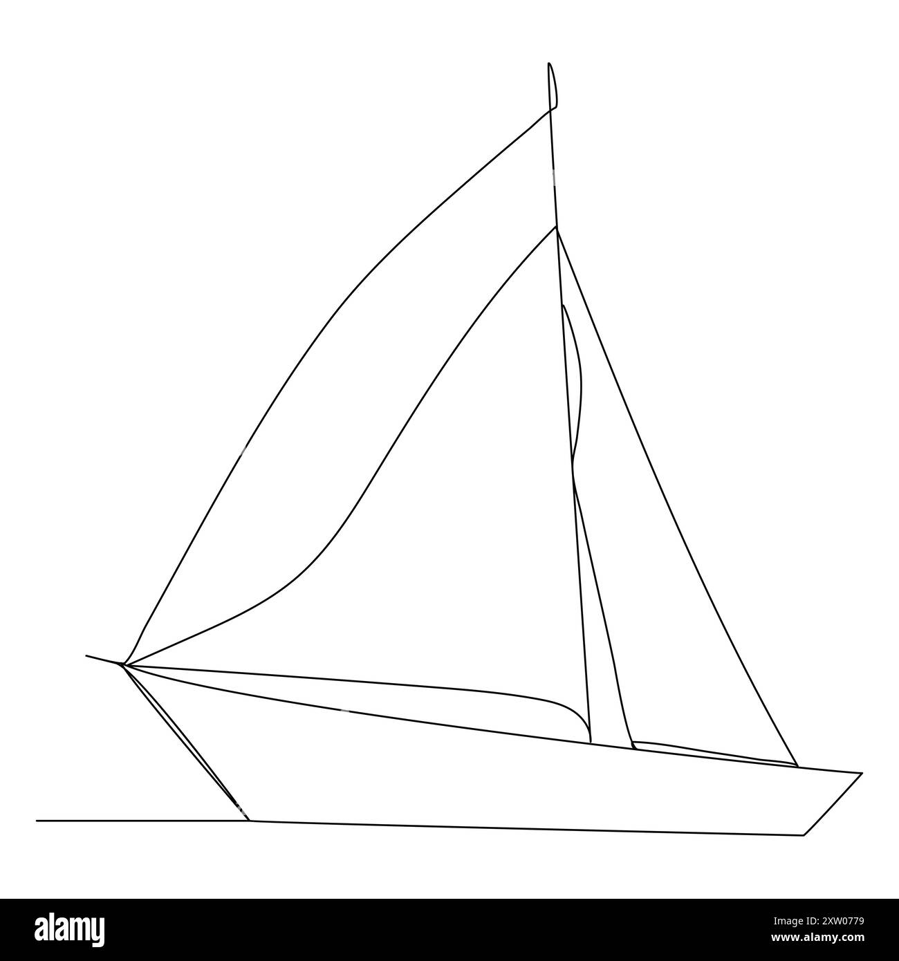 Continuous single line art drawing one line illustration art on ...