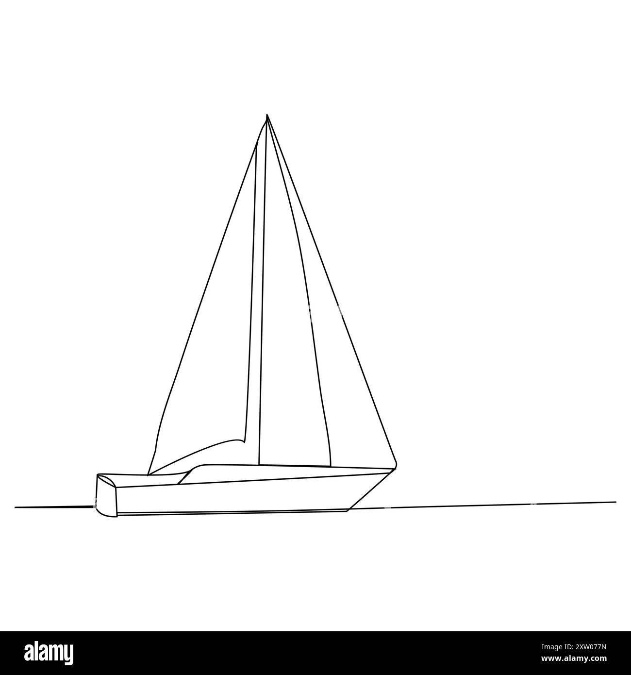 Continuous single line art drawing one line illustration art on ...