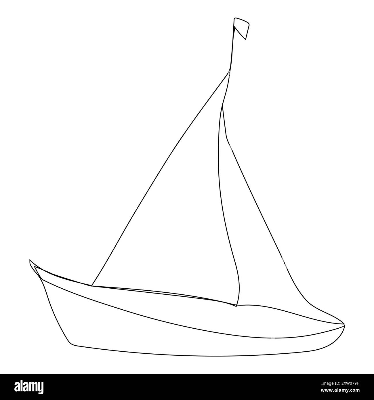 Continuous single line art drawing one line illustration art on ...