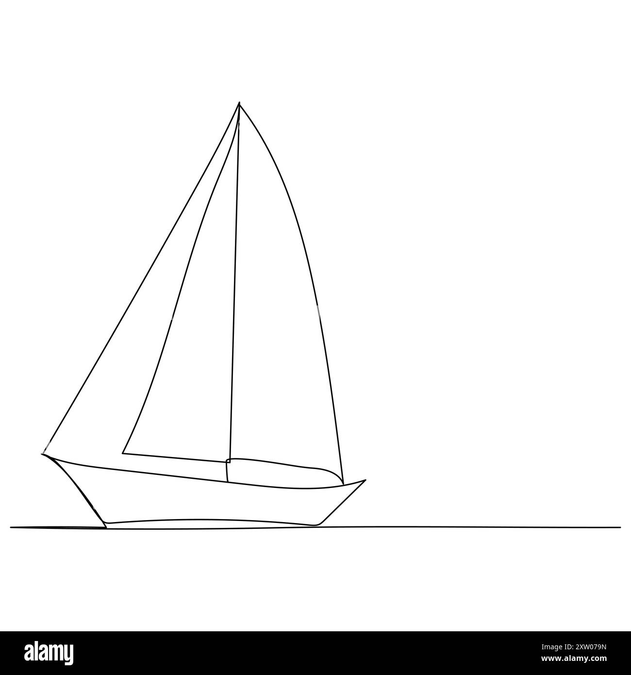 Continuous single line art drawing one line illustration art on ...