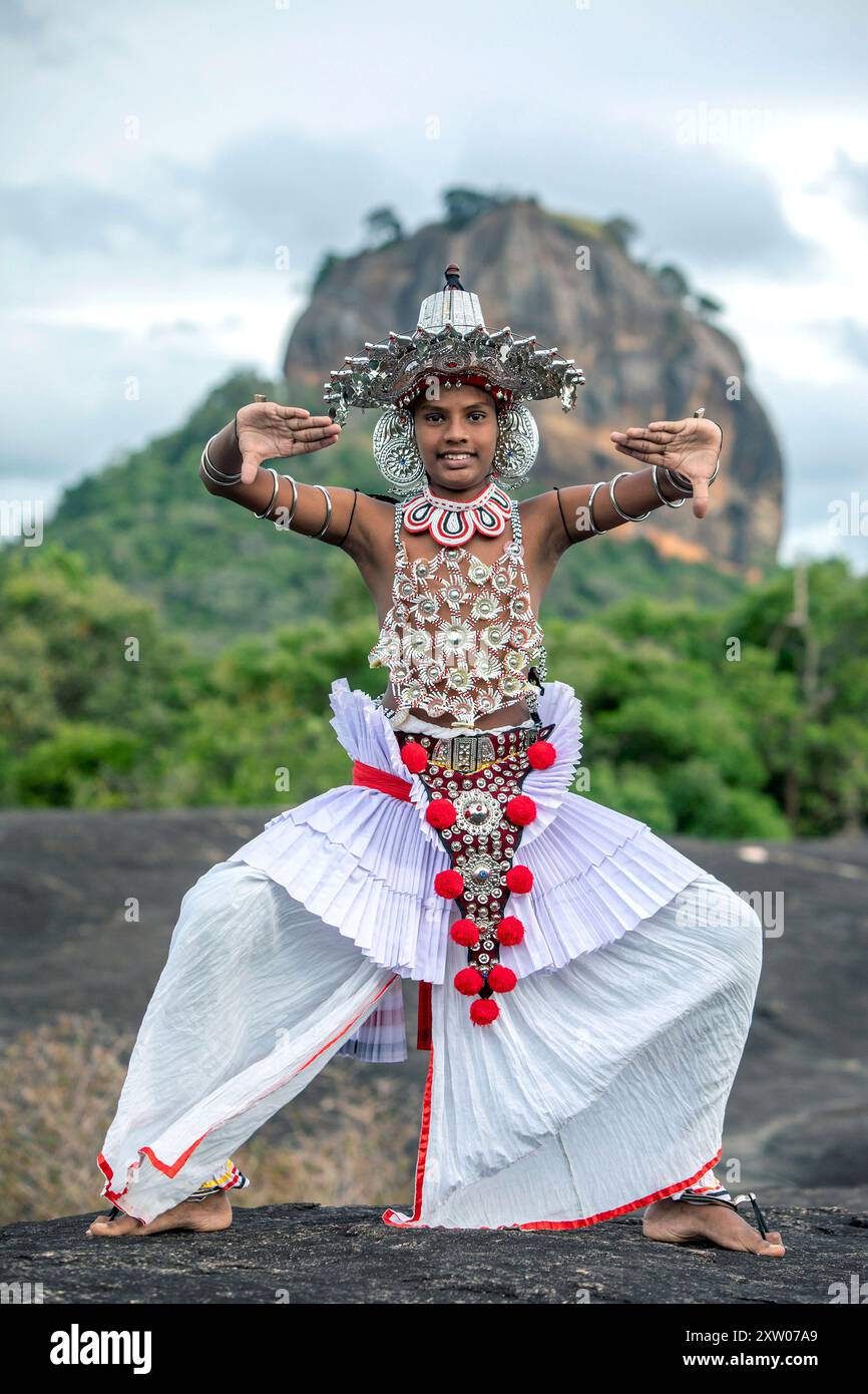 SIGIRIYA, SRI LANKA - JULY 16, 2024 : A Ves Dancer, also known as a ...