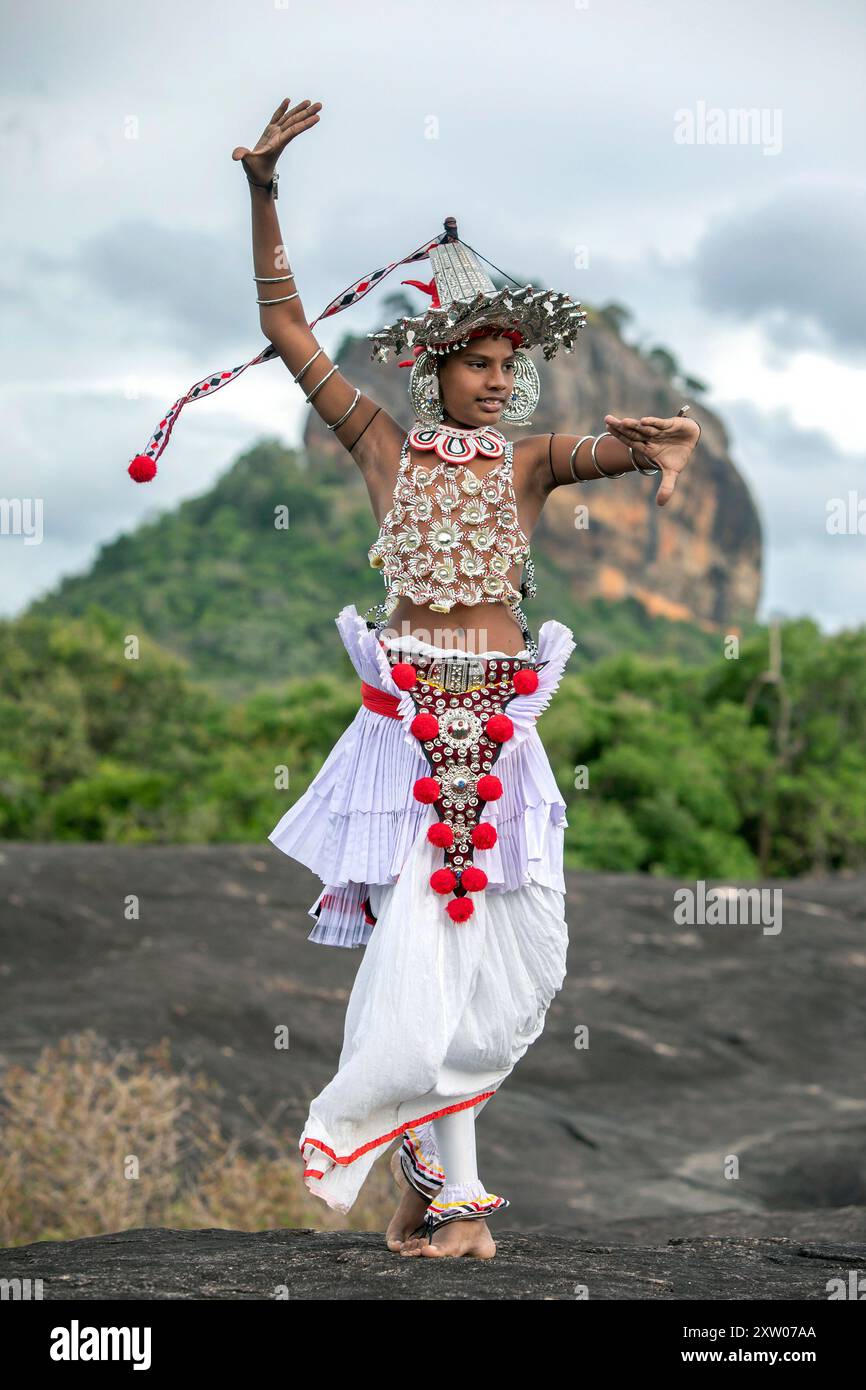 SIGIRIYA, SRI LANKA - JULY 16, 2024 : A Ves Dancer, also known as a ...