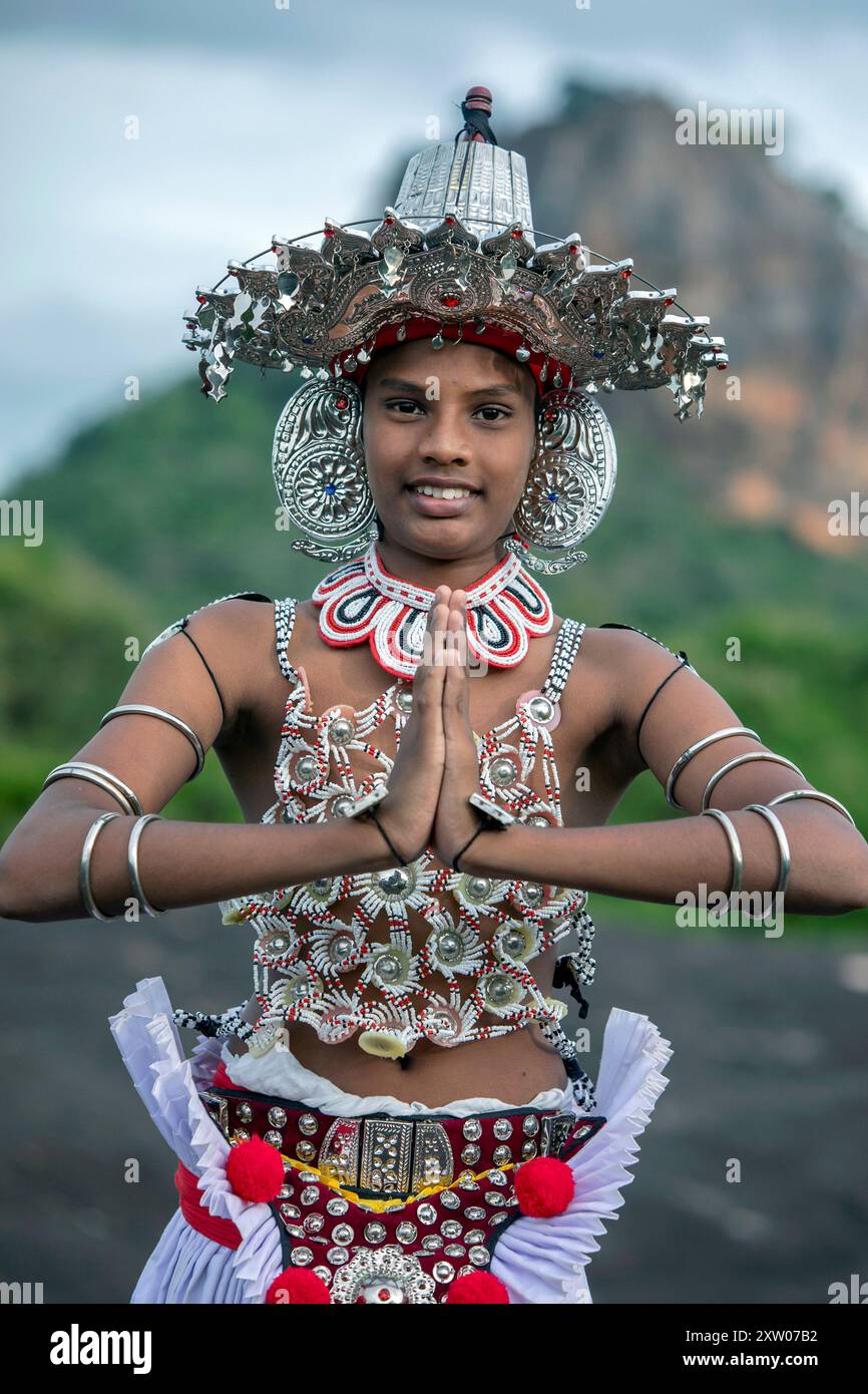 SIGIRIYA, SRI LANKA - JULY 16, 2024 : A Ves Dancer, also known as a ...