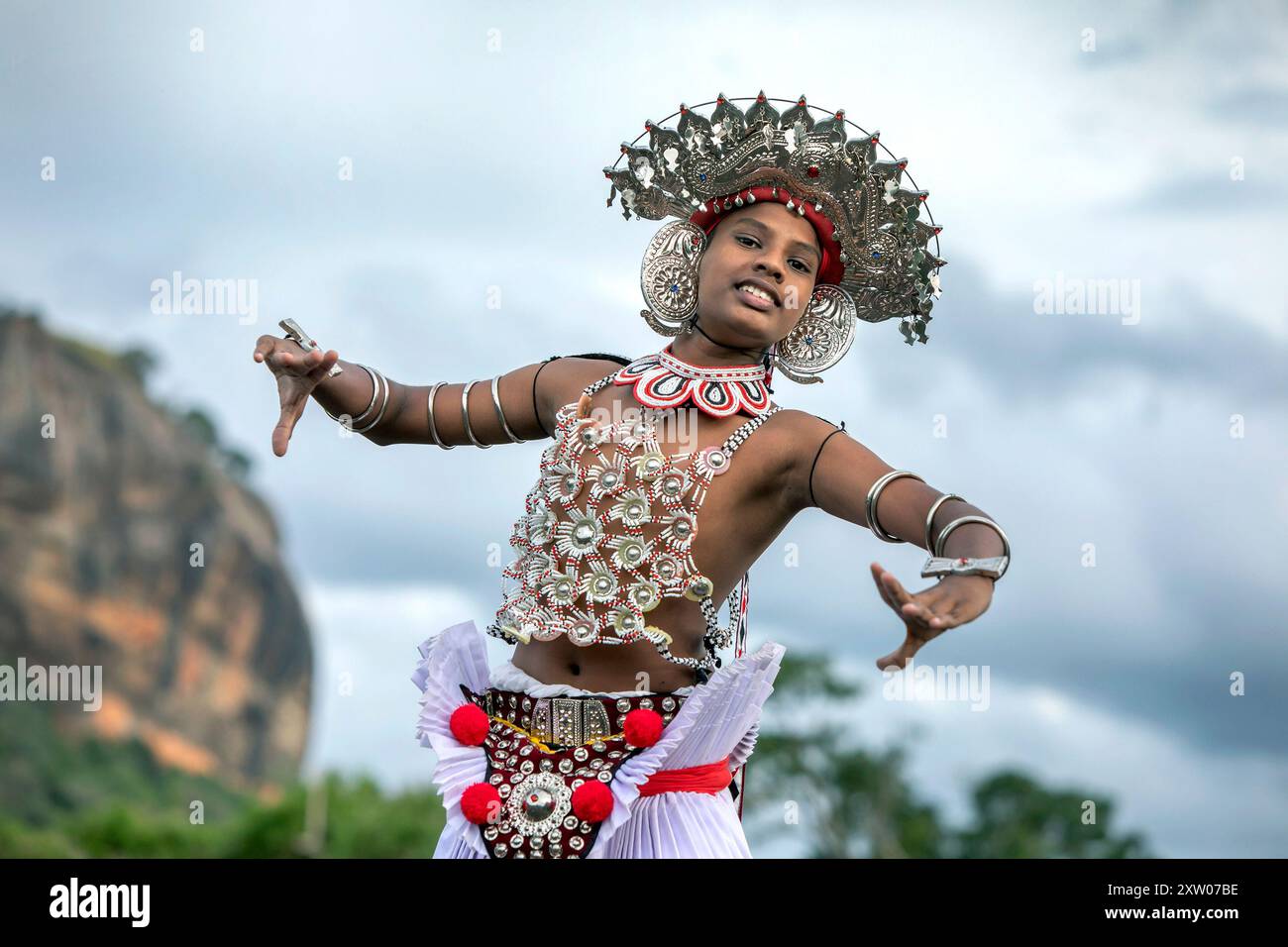 SIGIRIYA, SRI LANKA - JULY 16, 2024 : A Ves Dancer, also known as a ...