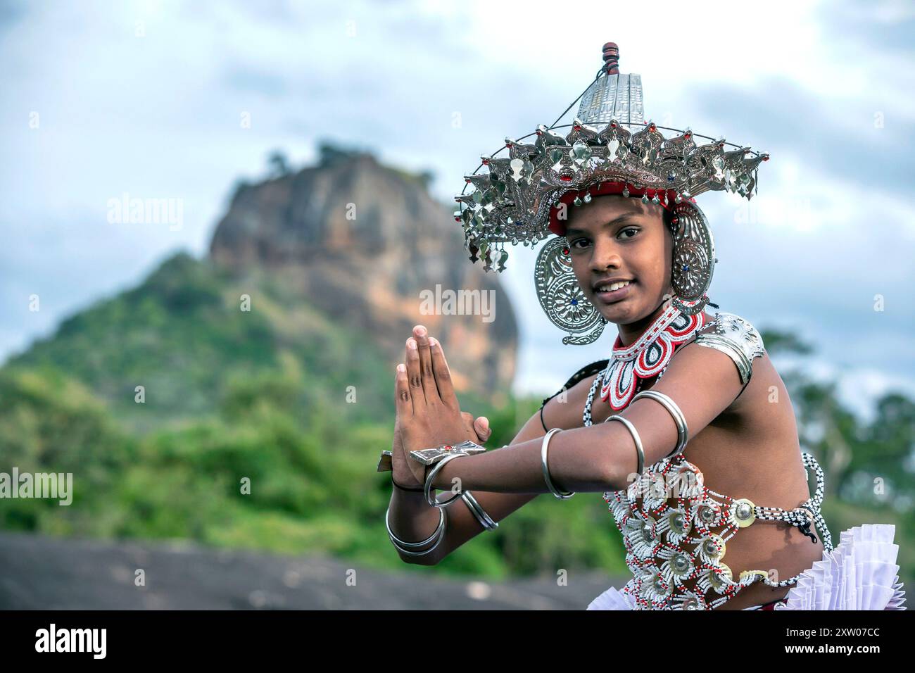 SIGIRIYA, SRI LANKA - JULY 16, 2024 : A Ves Dancer, also known as a ...