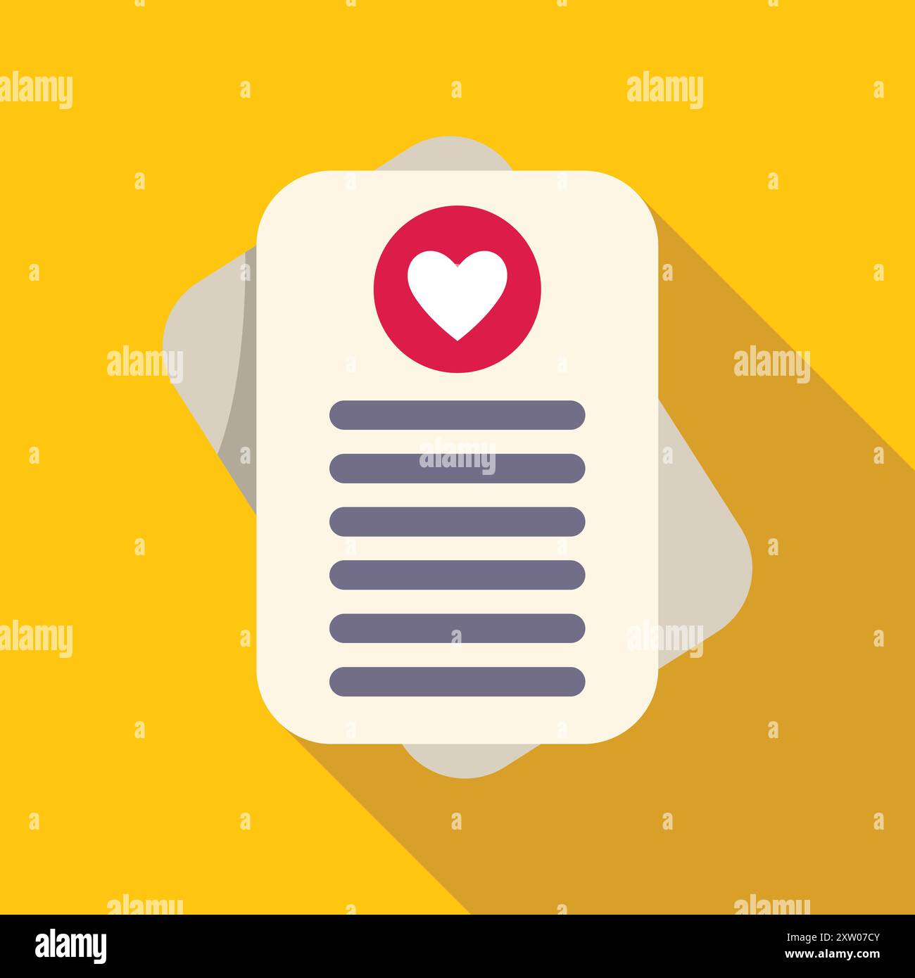 Love letter for valentine's day or wedding, a romantic message for a ...