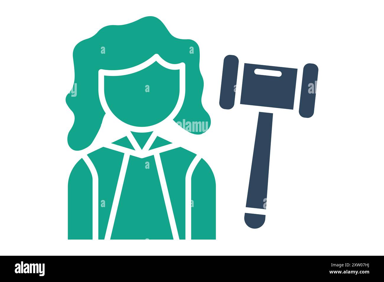 Judge icon. icon related to law and justice. solid icon style. justice ...