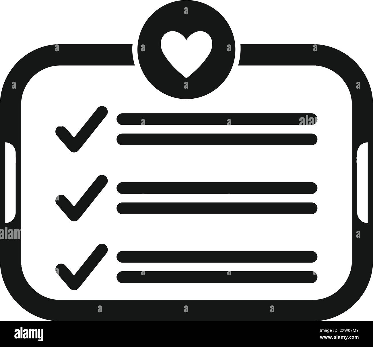 This vector illustration features a smartphone displaying a completed checklist, symbolizing the ...