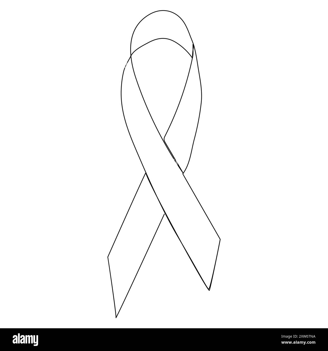 Ribbon Elements Line Art Continuous One Line Stock Vector Image & Art ...
