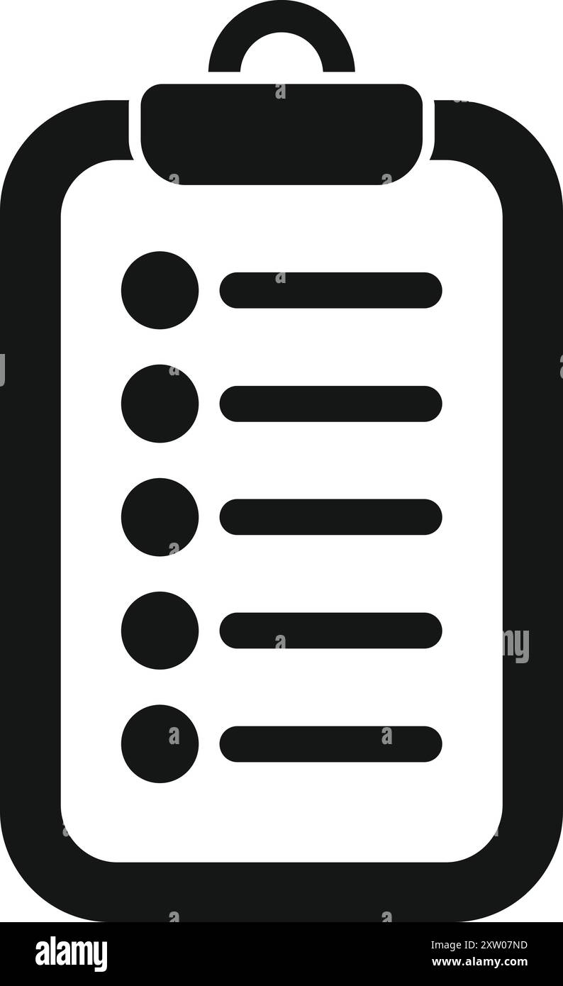 Simple clipboard icon is showing check marks representing completed tasks Stock Vector Image ...