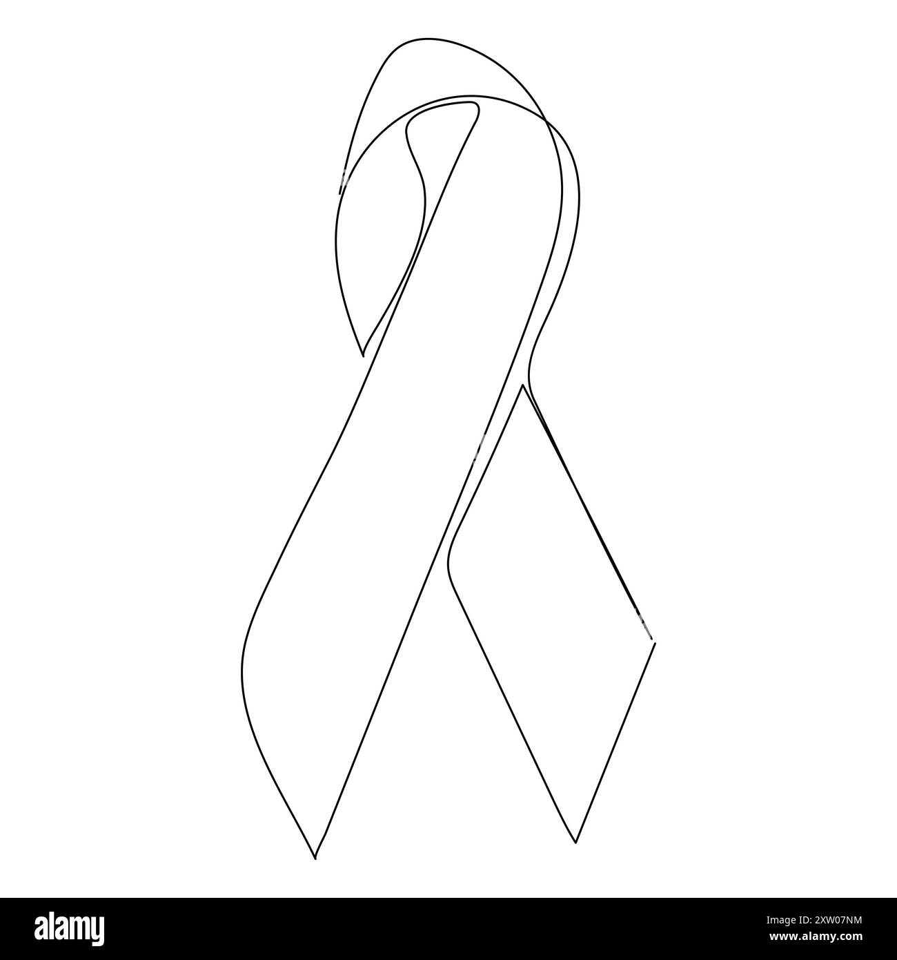 Ribbon Elements Line Art Continuous One Line Stock Vector Image & Art ...