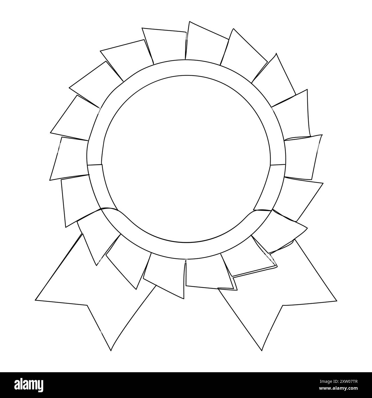 Ribbon Elements Line Art Continuous One Line Stock Vector Image & Art ...